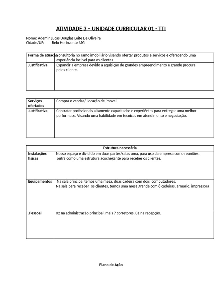 Modelo de Entrega Atividade3 | PDF | Despesa