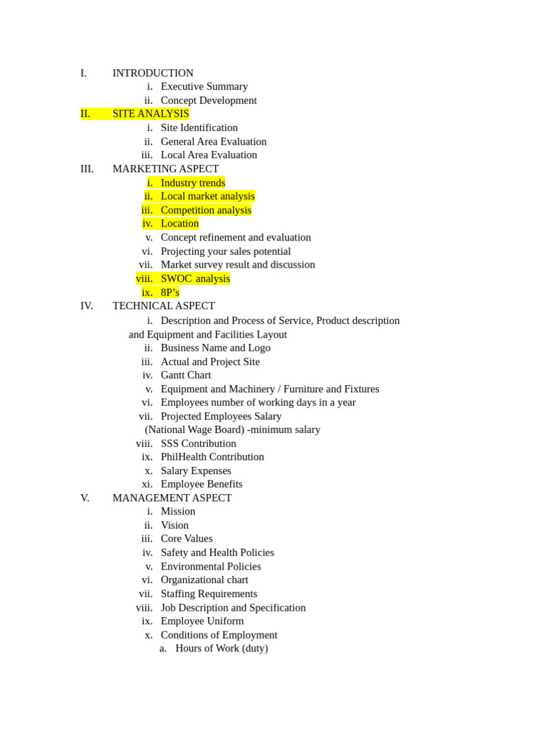 Camiling Restaurant Business Plan | PDF | Employment | Restaurants