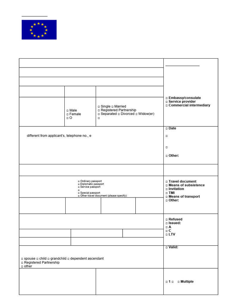 Schengen Visa Application Form Guide | PDF | Travel Visa | Passport