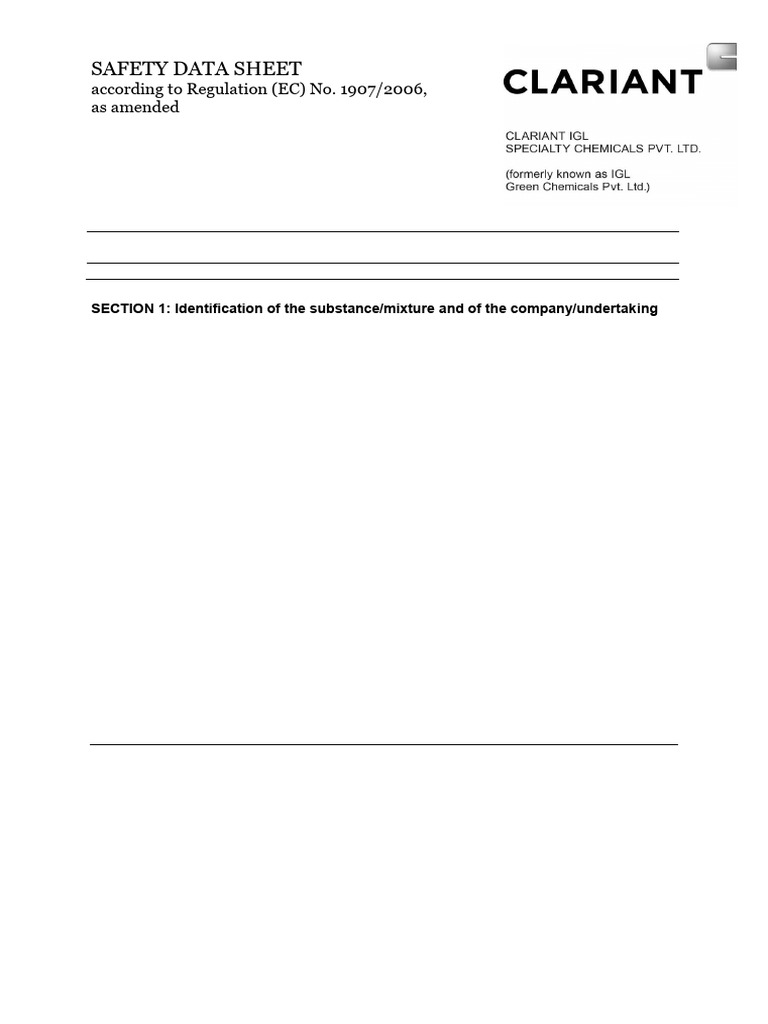 Clariant SDS EMULSOGEN MTP 070 European Community English | PDF ...
