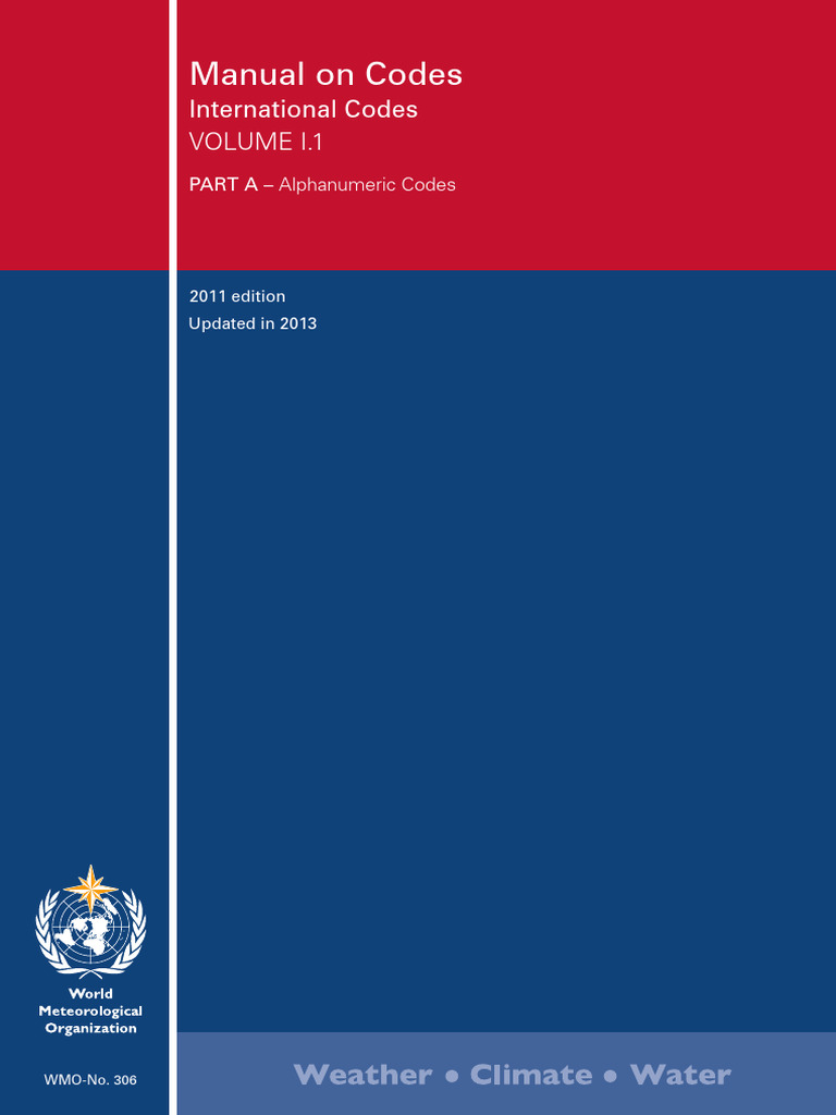 WMO Manual on Alphanumeric Codes | PDF | Sky | Meteorology