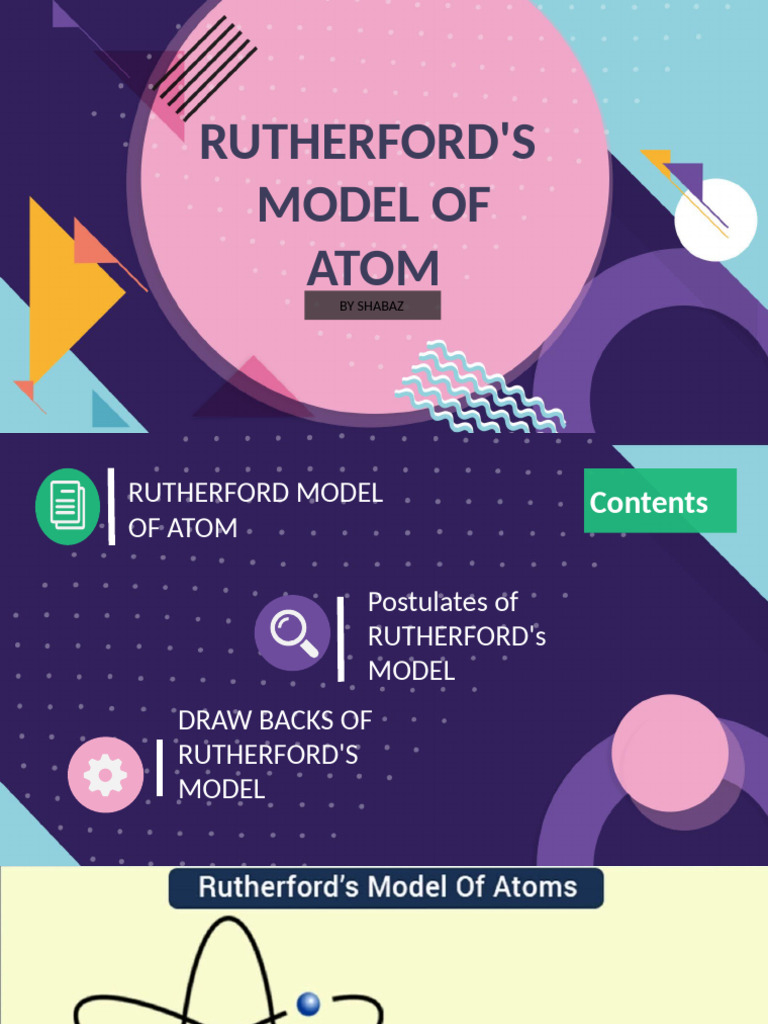 Rutherford's Atomic Model Explained | PDF