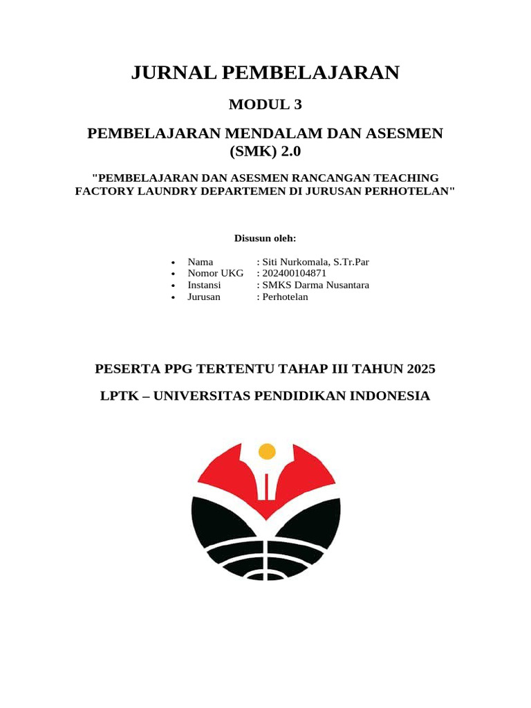Siti Nurkomala 202400104871 RPL Tefa | PDF