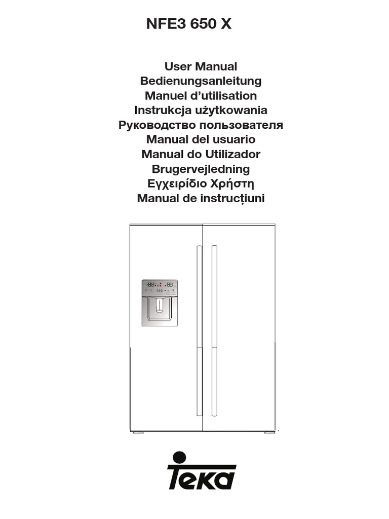 Teka NFE3 650 X Fridge-Freezer | PDF | Refrigerator