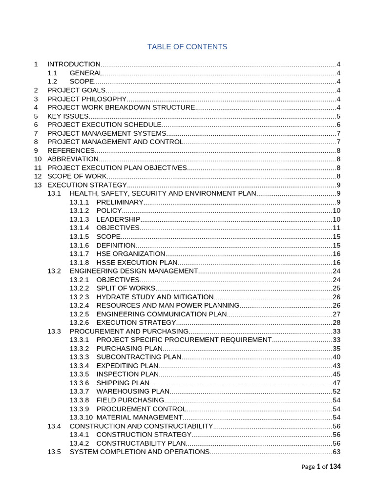 Contractor Execution Plan - Compiled (Revise For Submit) - CSU | PDF ...