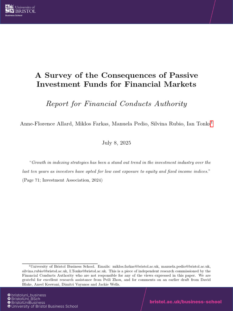Passive Investment | PDF | Exchange Traded Fund | Investment Fund
