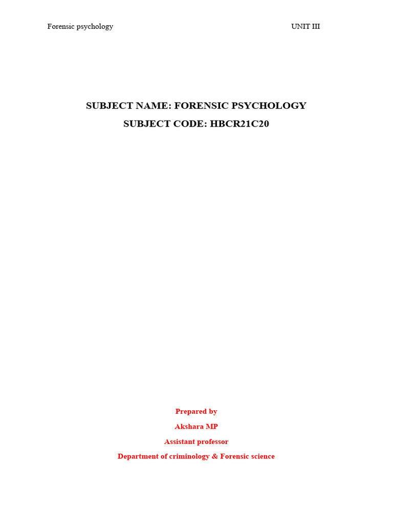 Deception Detection Tools in Forensic Psychology | PDF | Hypnosis ...
