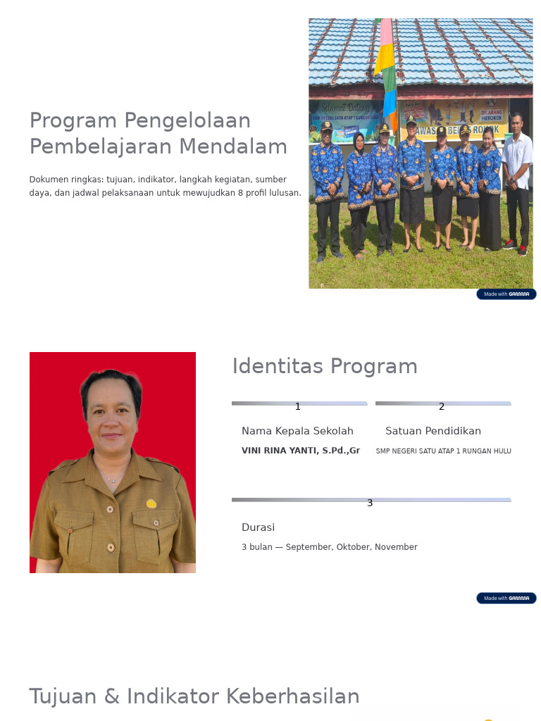 Program Pengelolaan Pembelajaran Mendalam [Autosaved] | PDF