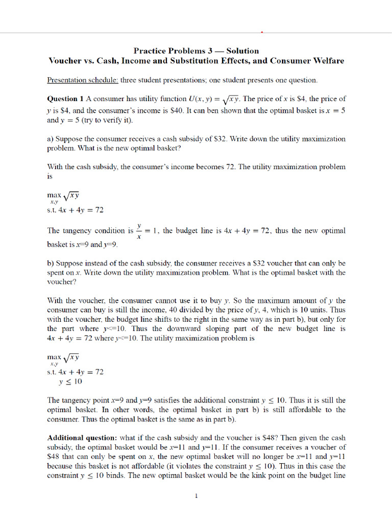 Tutorial 3 Solution | PDF