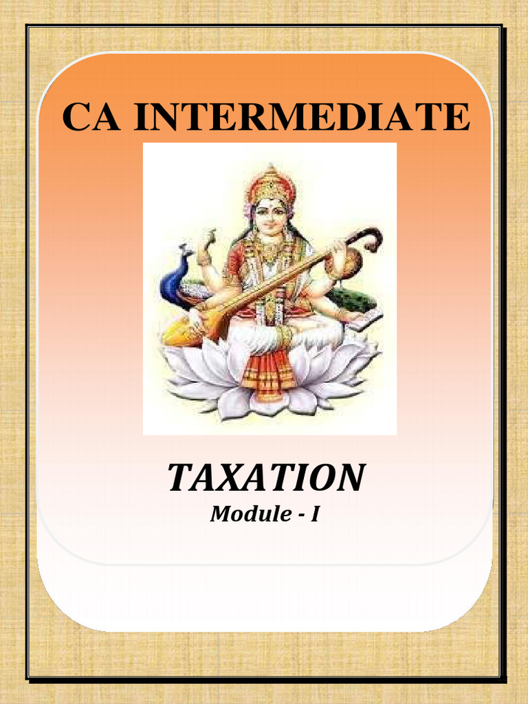 CA Intermediate Taxation Guide 2024 | PDF | Cost Of Living | Taxes