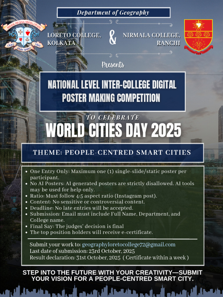 Digital Poster Competition - World Cities Day (Flyer) | PDF