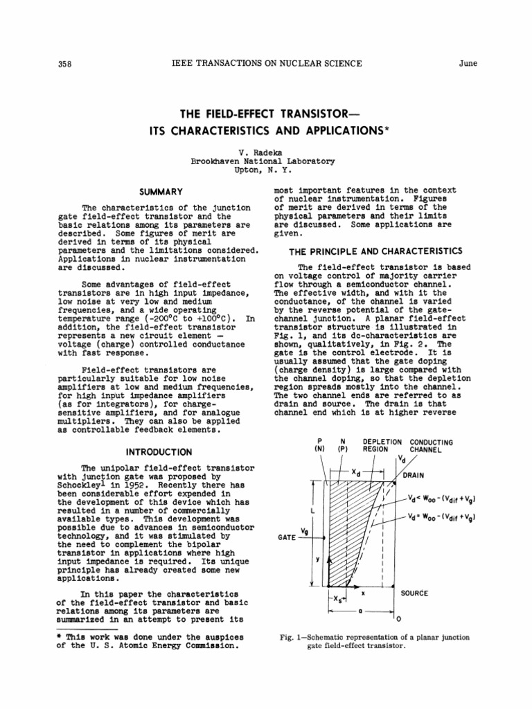 Radek A 1964 | PDF | Field Effect Transistor | Amplifier