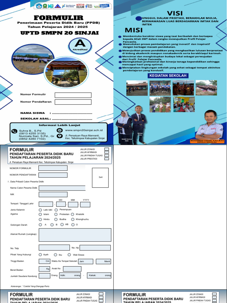 Formulir PPDB SMPN 20 Sinjai 2024/2025 | PDF