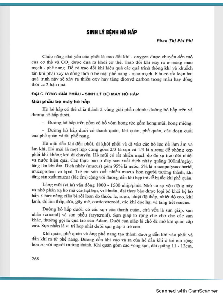 Sinh Lý Bệnh Hô Hấp | PDF