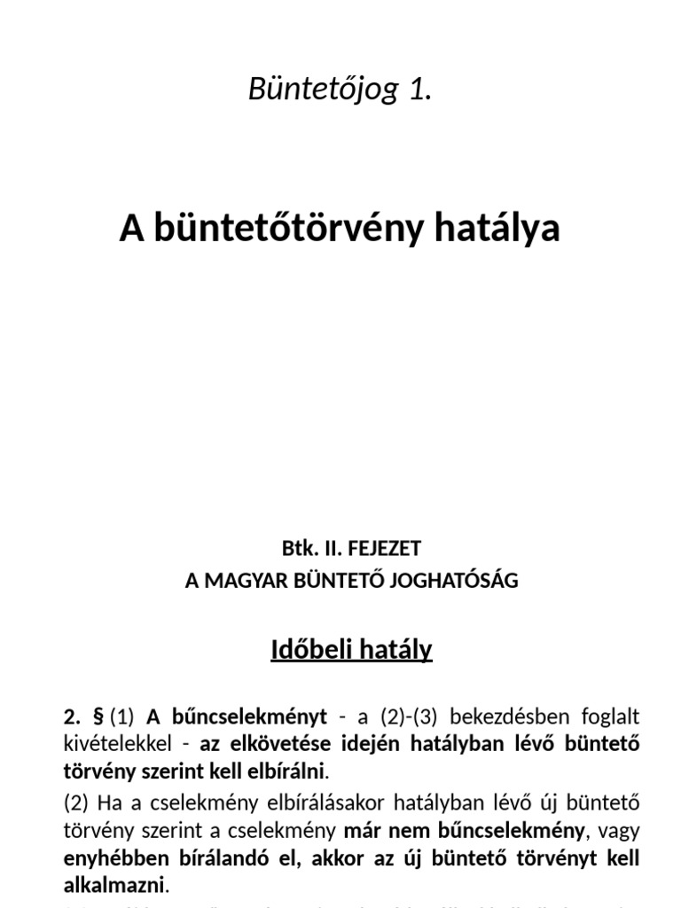 BJ1 Hatály | PDF
