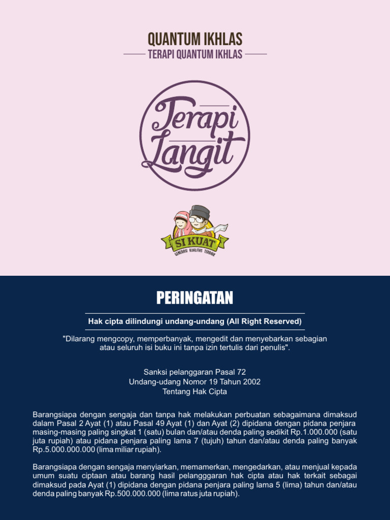 Terapi Langit Anak Metode Quantum Ikhlas - Opt | PDF