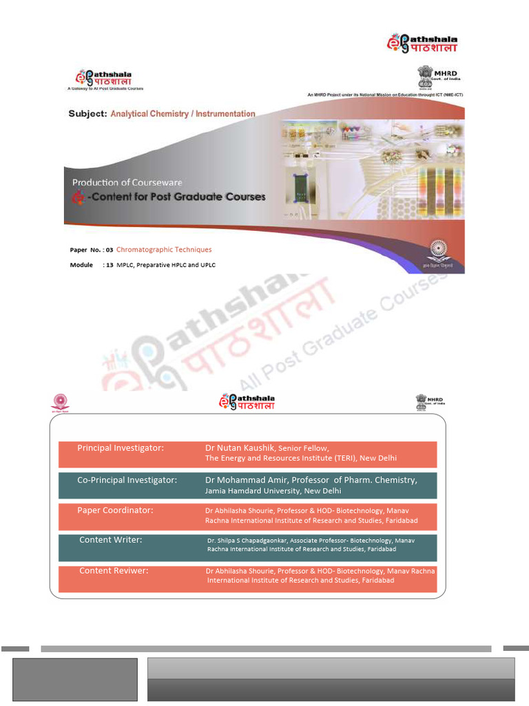 MPLC and Preparative HPLC Overview | PDF | High Performance Liquid ...