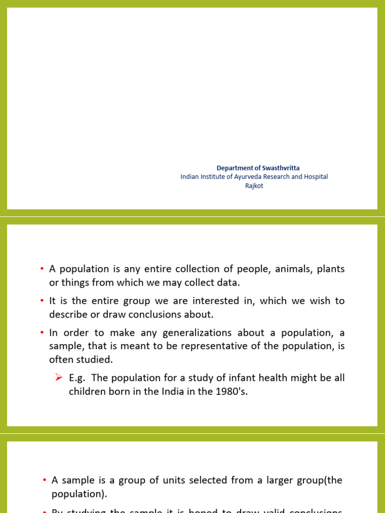 Common Statistical Terms | PDF | Sampling (Statistics) | Data