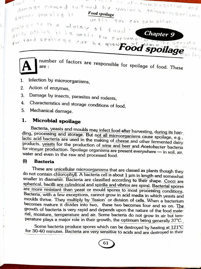 Food Spoilage FT-111 | PDF
