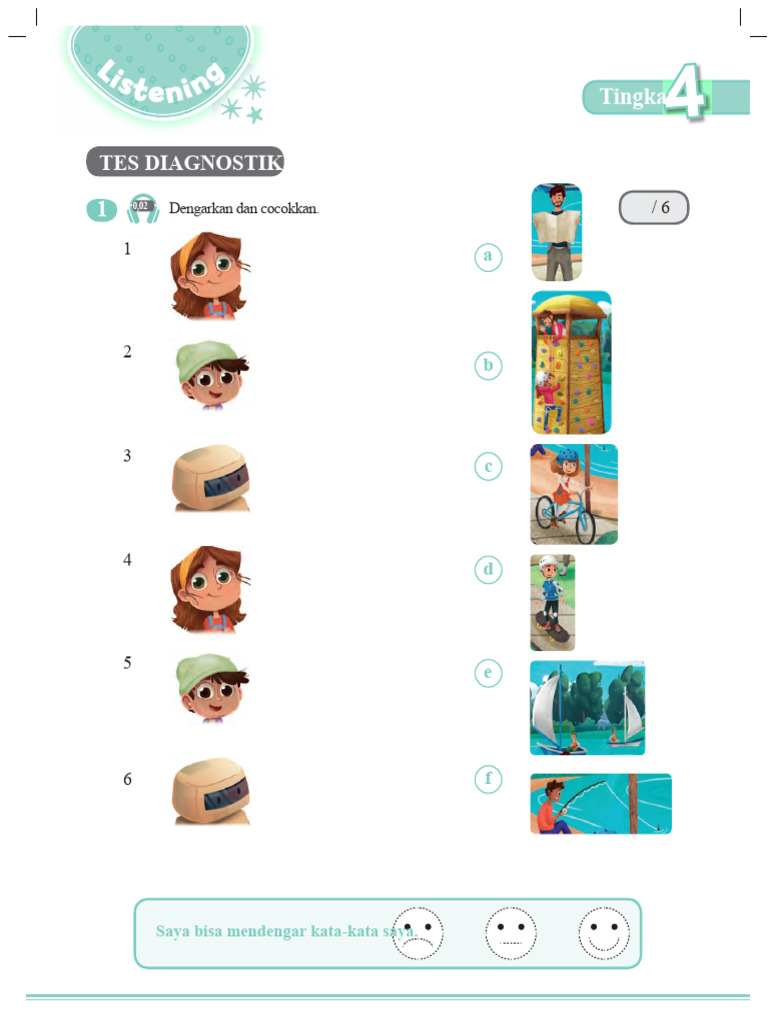 Tes Diagnostik Rise and Shine Level 4 | PDF