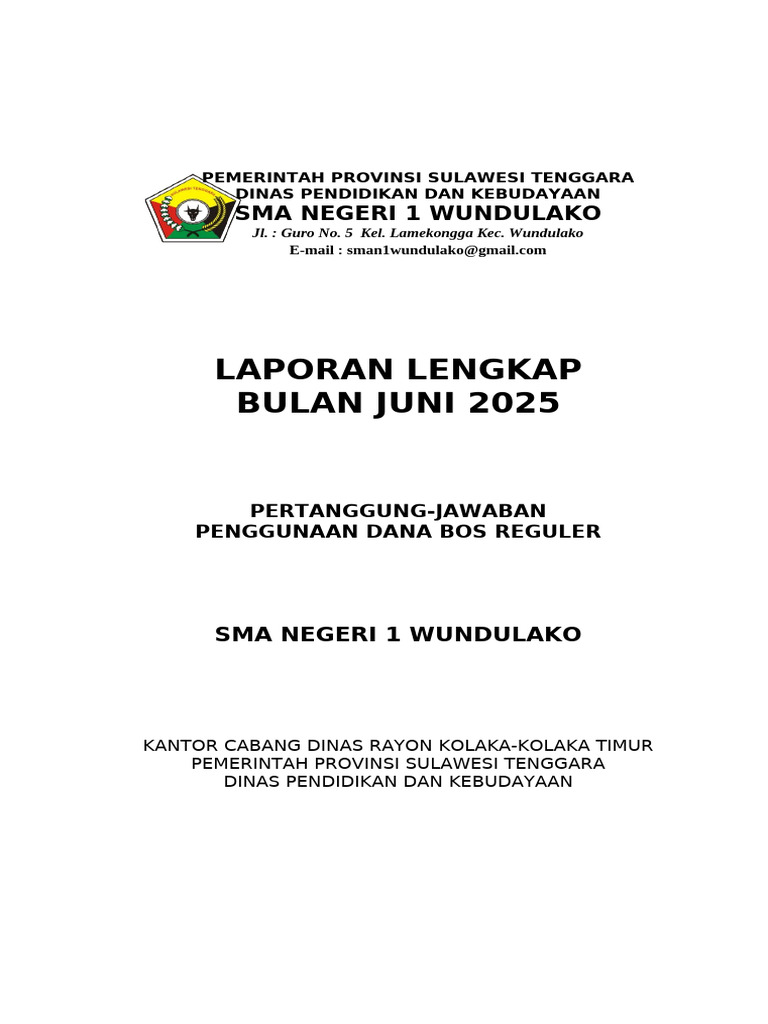 Sampul Lpj Bos | PDF