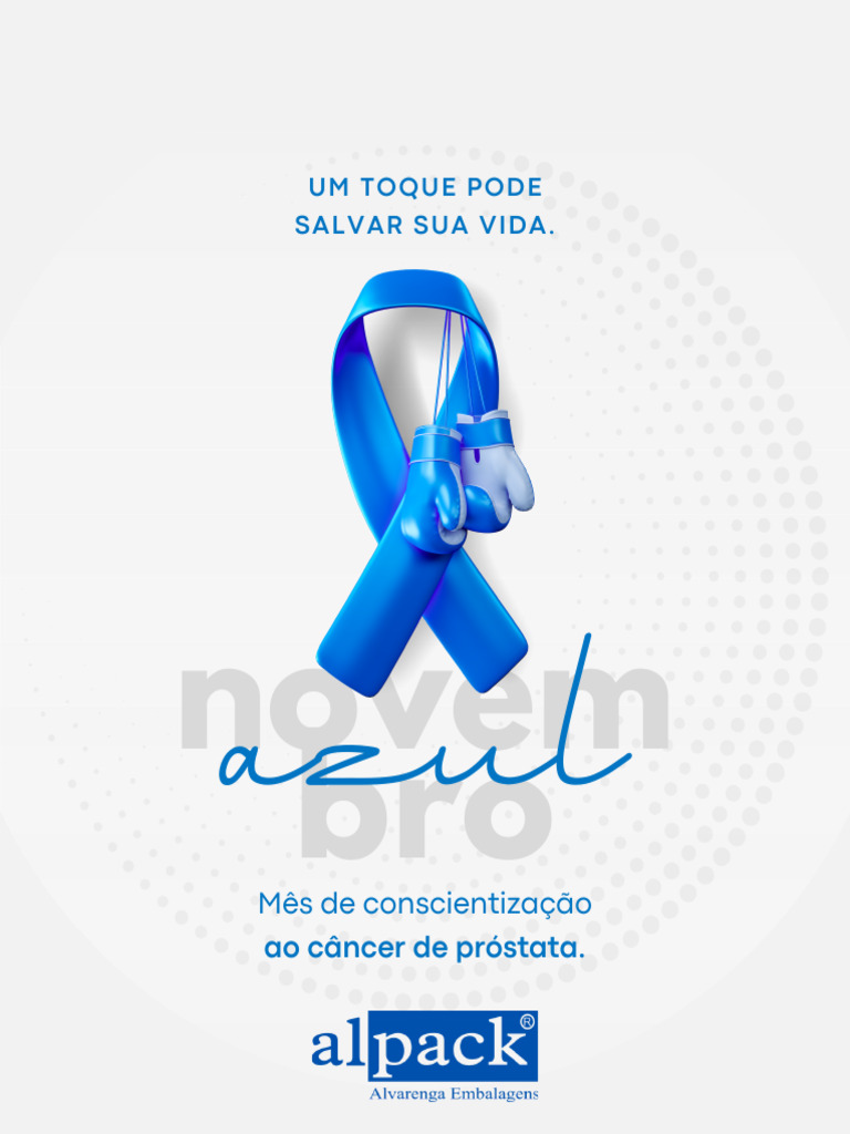 Instagram Post Campanha de Novembro Azul Minimalista e Moderno 3d | PDF