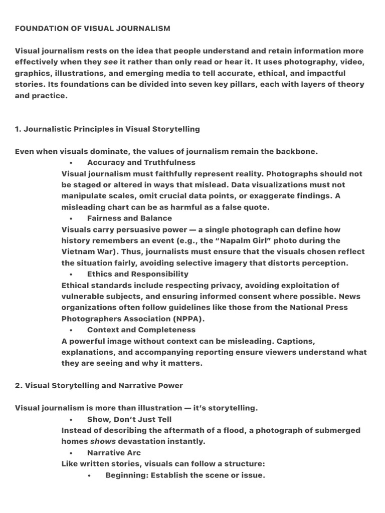 Foundations of Visual Journalism | PDF | Journalism | Communication