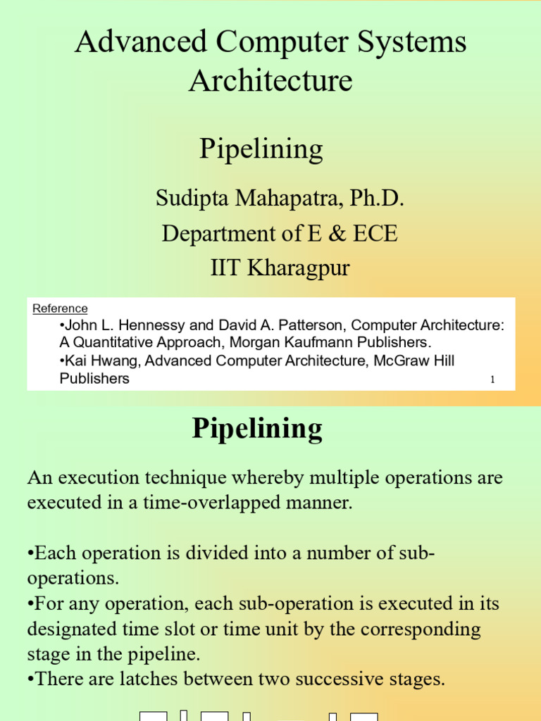 ACSA3-Pipelining (1) | PDF | Central Processing Unit | Integrated Circuit
