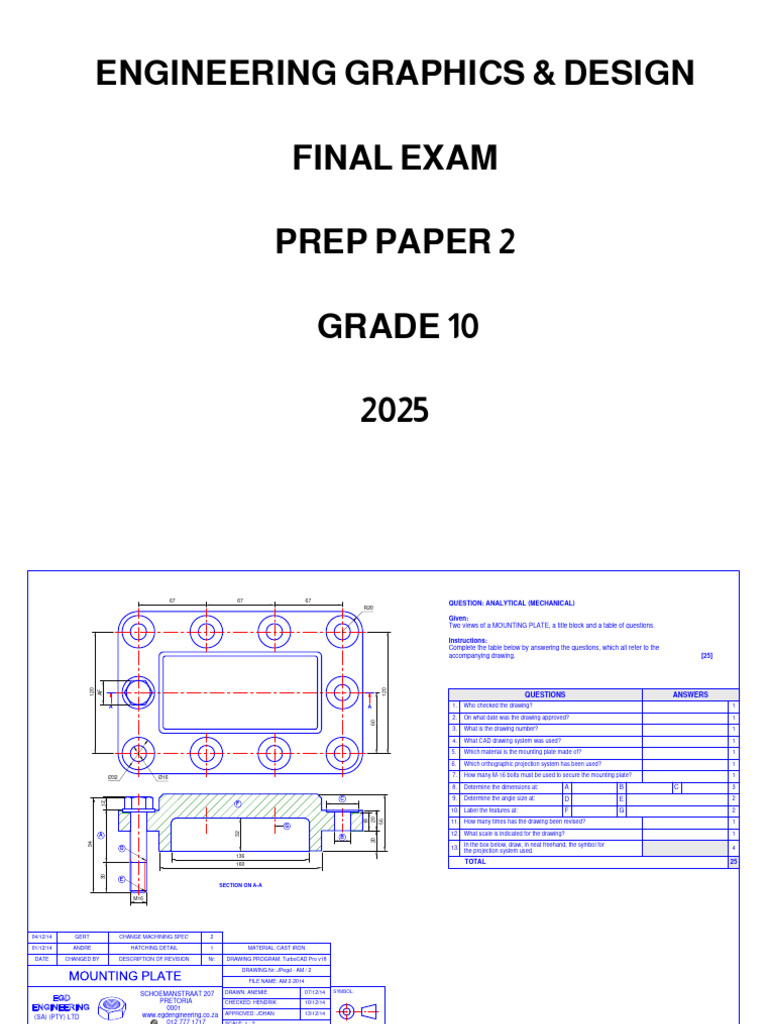EGD Grade 10 Prep Paper 2 FINAL | PDF | Chess | Chess Theory