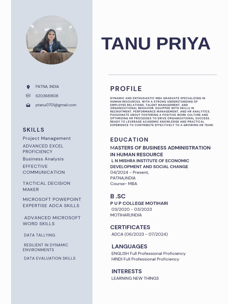Grey Minimalist Professional Resume Document A4 | PDF