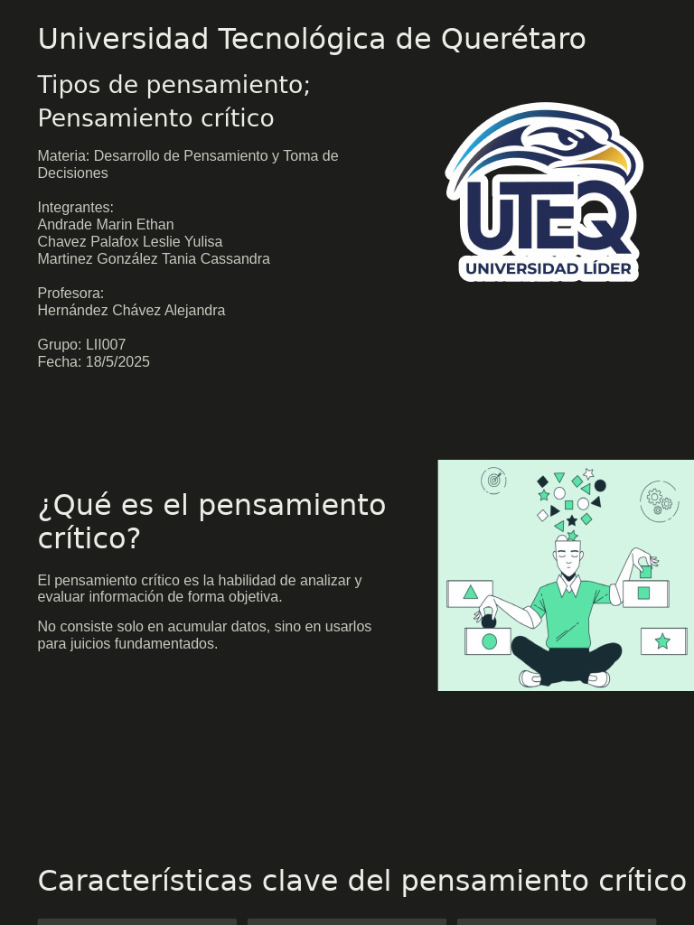 Pensamiento Critico | PDF | Pensamiento crítico | Pensamiento