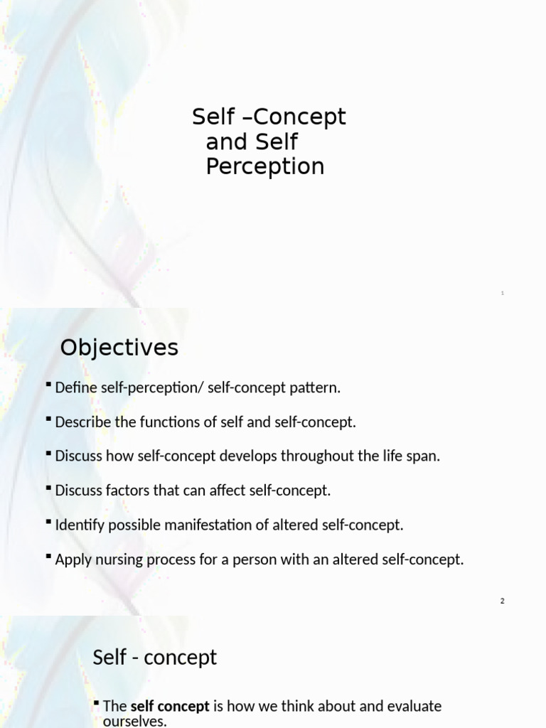 Self Concept and Self Perception | PDF | Self Concept | Self Esteem