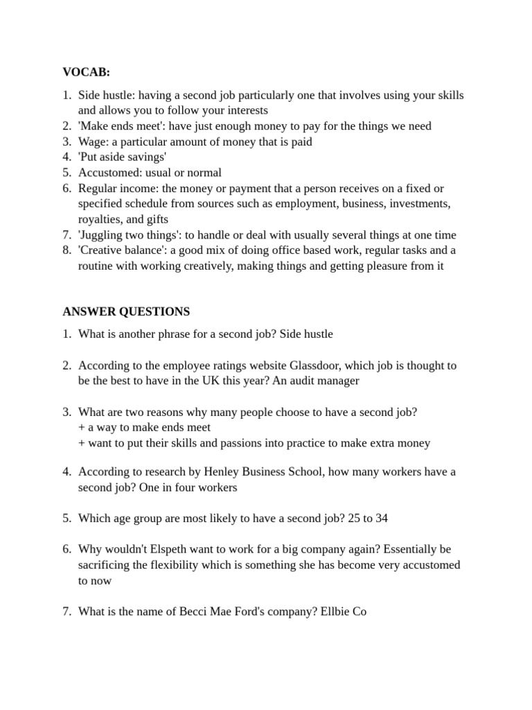 Listening Homework 201023 | PDF