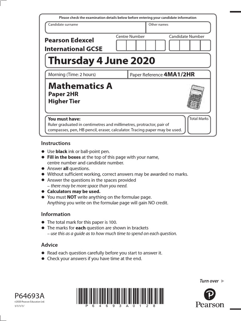 International GCSE Math Exam Details | PDF | Area | Euclidean Geometry