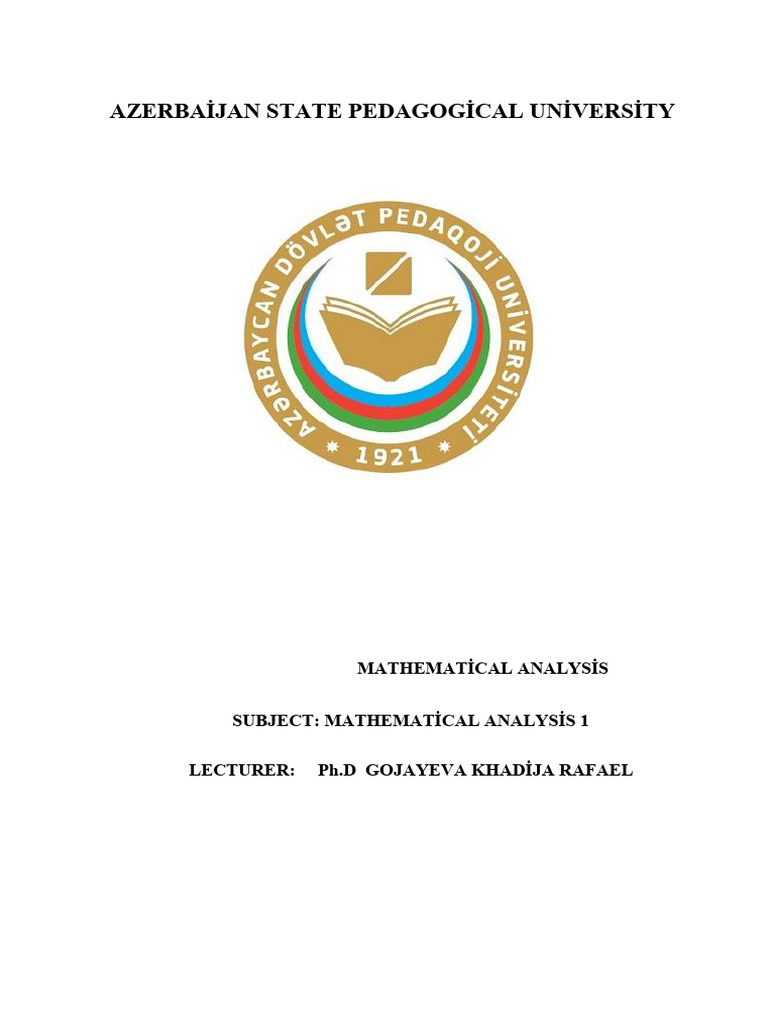 LECTURE 3.numerical Sequences. Limits of Sequences General Properties of The Limit of A Sequence ...
