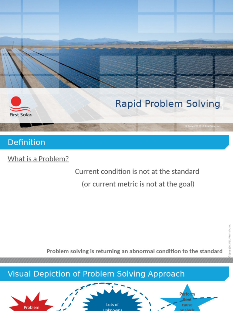 Rapid Problem Solving Training | PDF | Inquiry