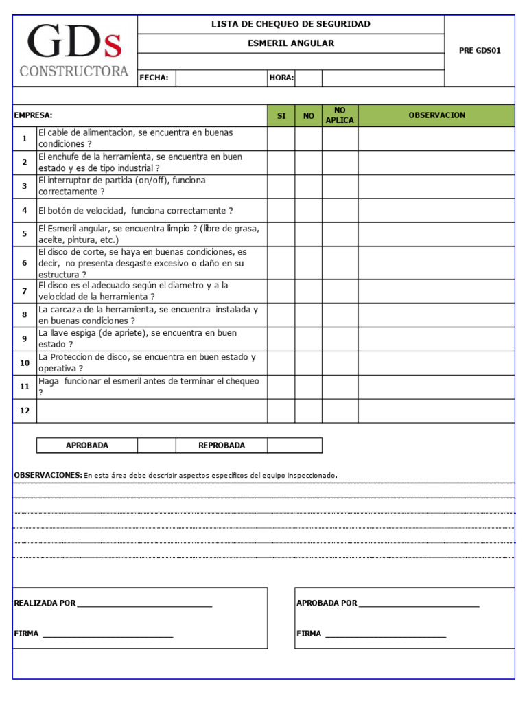 Check Lis Esmeril | PDF
