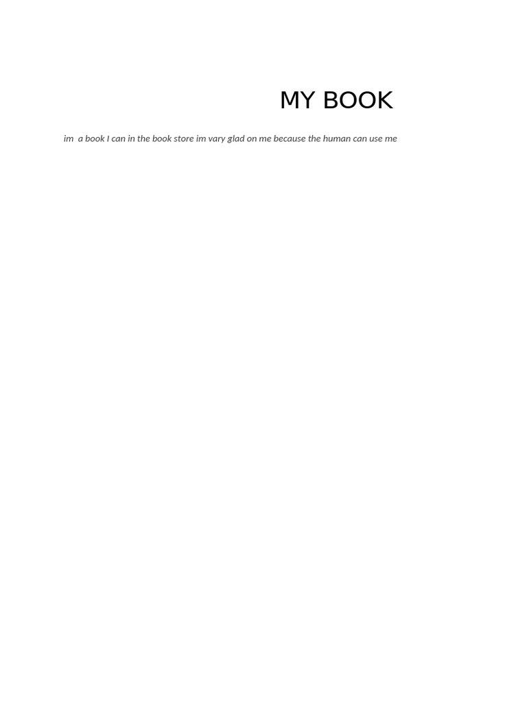 My Book | PDF