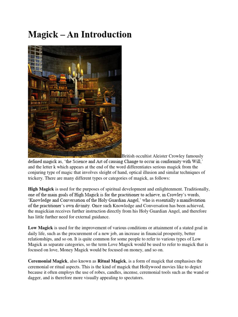 Understanding Types of Magick | PDF | Ceremonial Magic | Amulet