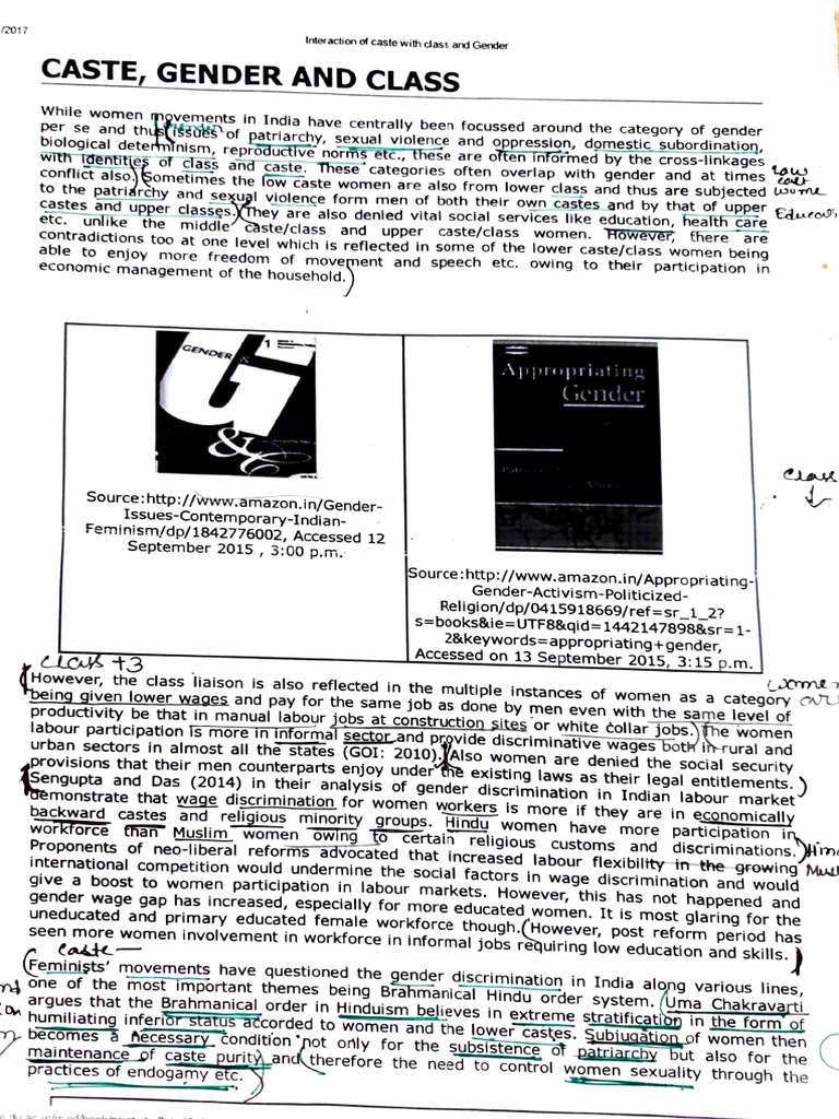 Caste Class Gender Intersectionality | PDF | Equality Rights | Social ...