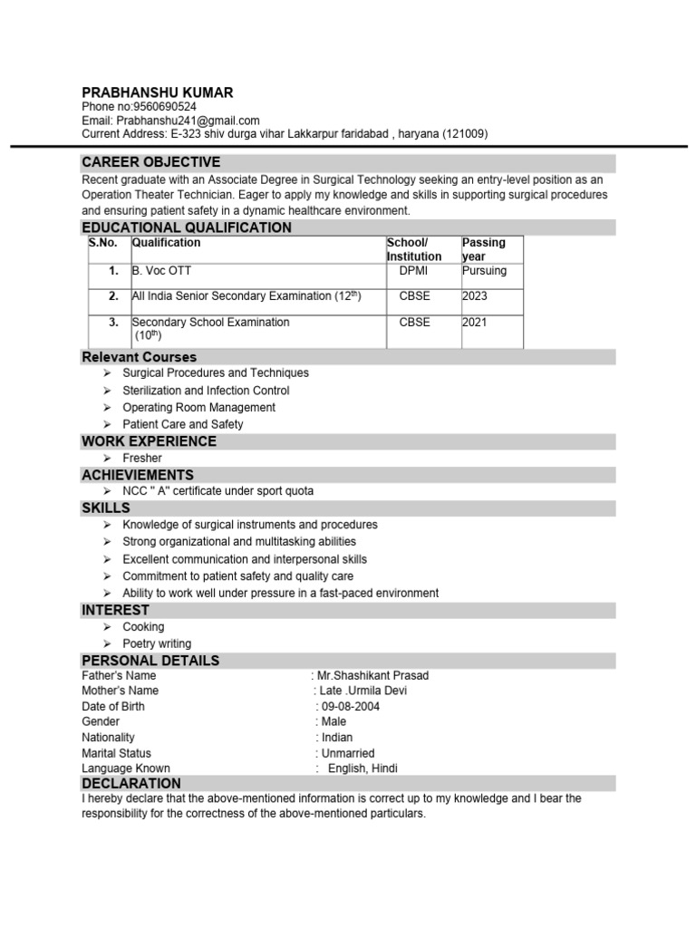 OT Resume..Docx Prabhanshu Kumar .Docx 2.0-Merged-Compressed-Merged | PDF