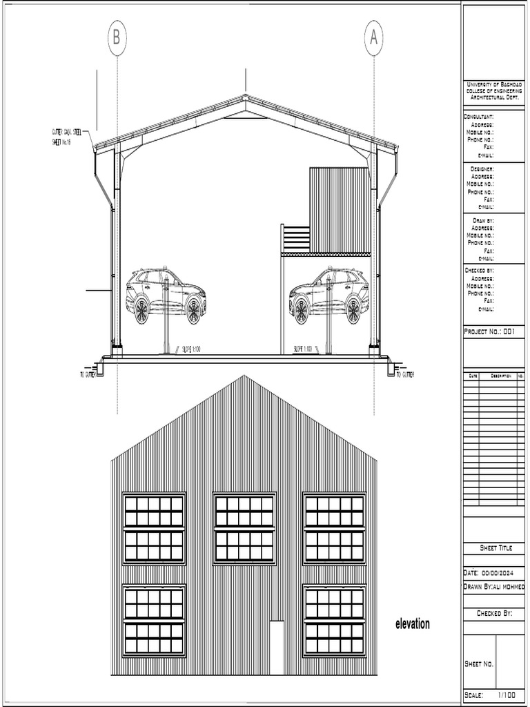 Elevation: Project No.: 001 | PDF