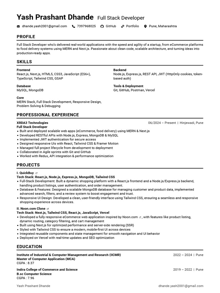 Yash Dhande | PDF | Computing | Software Engineering