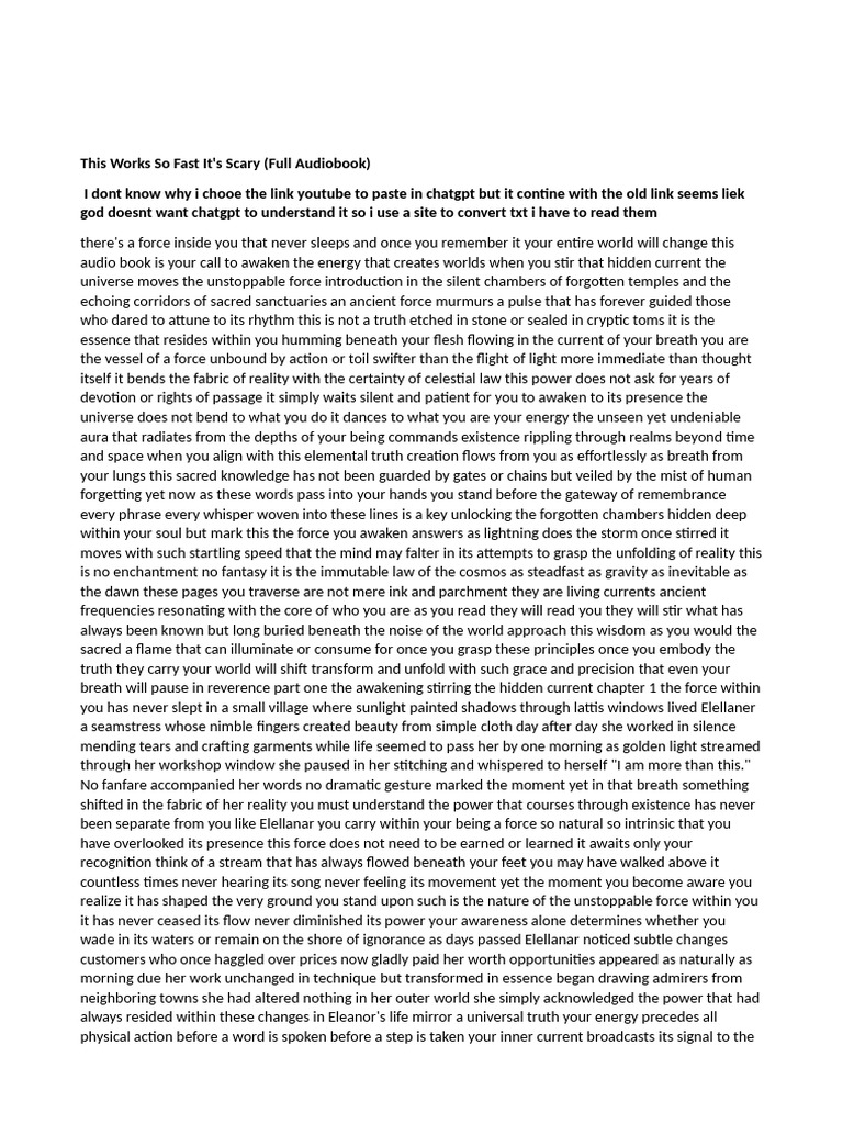 This Works So Fast It | PDF | Truth | Thought