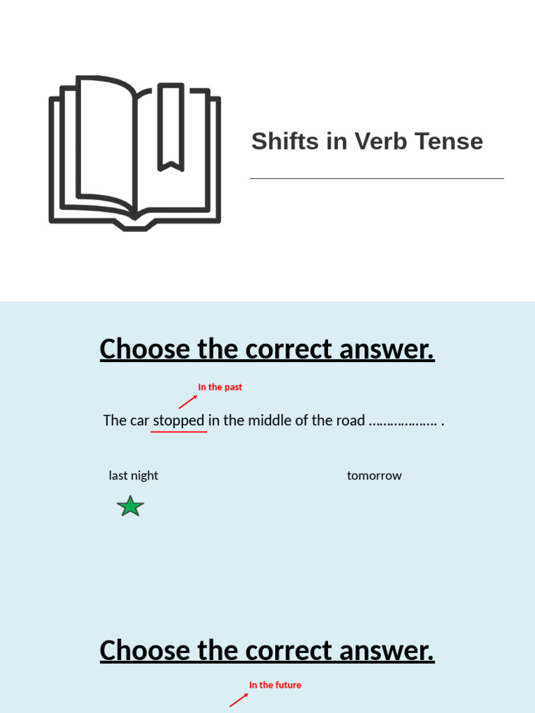 Understanding Verb Tense Shifts | PDF | Grammatical Tense | Verb