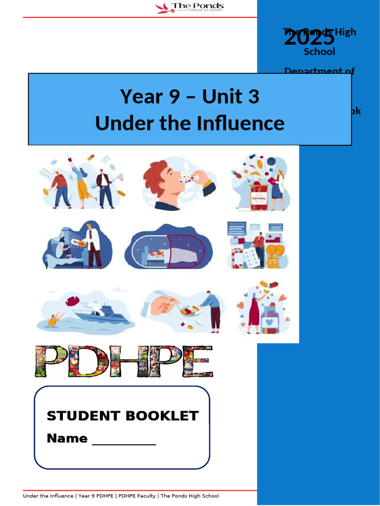 Year 9 PDHPE Drug Education Workbook | PDF | Drugs | Prescription Drugs