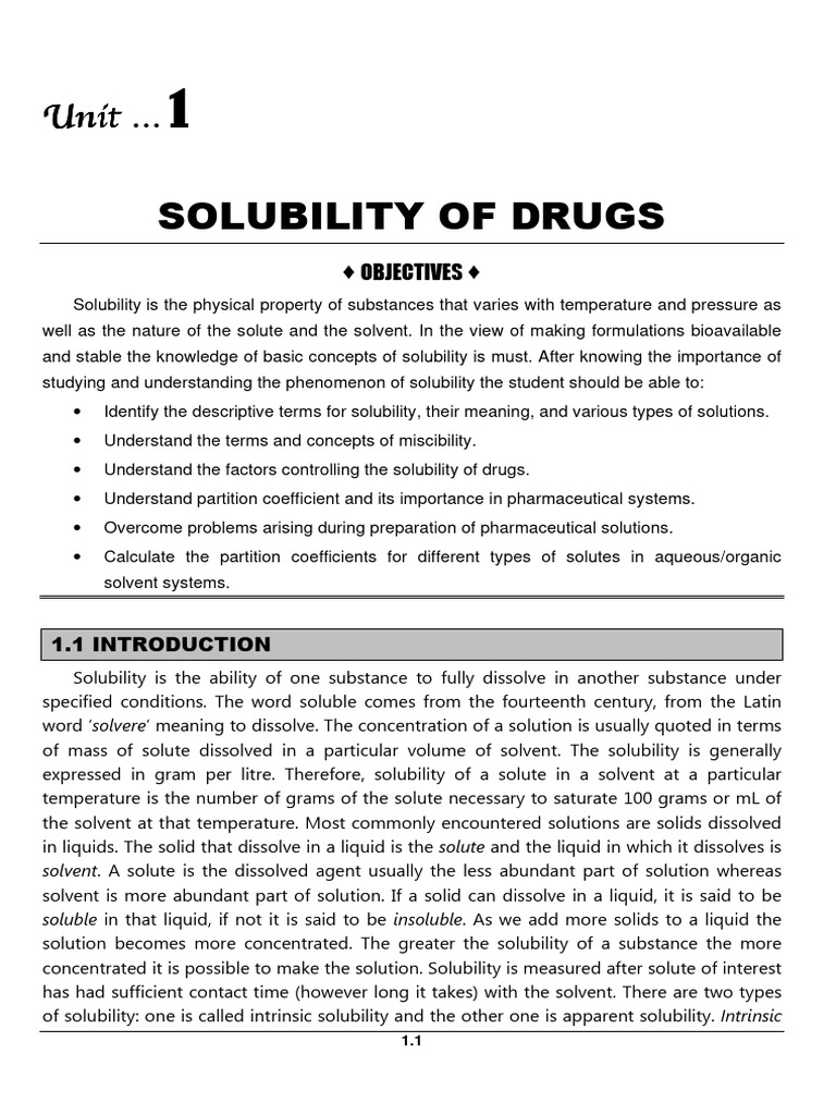 Understanding Drug Solubility Factors | PDF | Solvation | Solubility