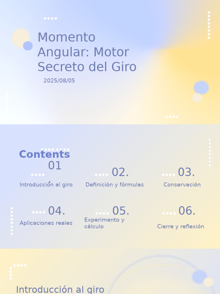 Momento Angular - Motor Secreto Del Giro | PDF | Esfuerzo de torsión ...