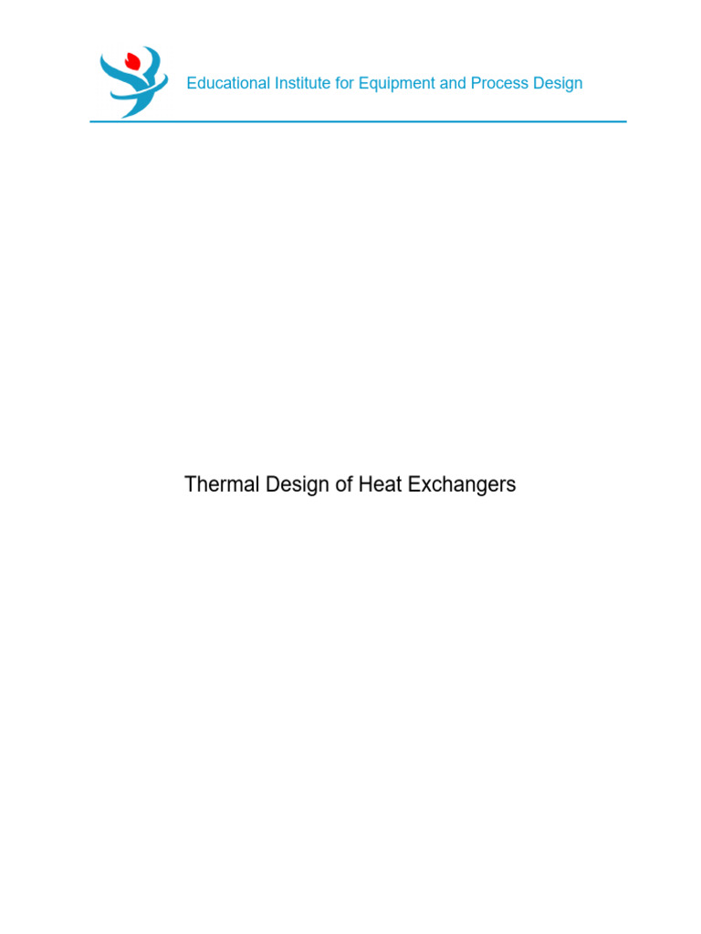 Heat Exchanger Thermal Design | PDF | Heat Exchanger | Heat