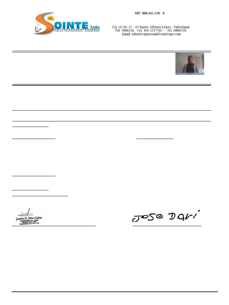 Jose David Manjarrez Peralta | PDF | Cuidado de la salud | Medicina